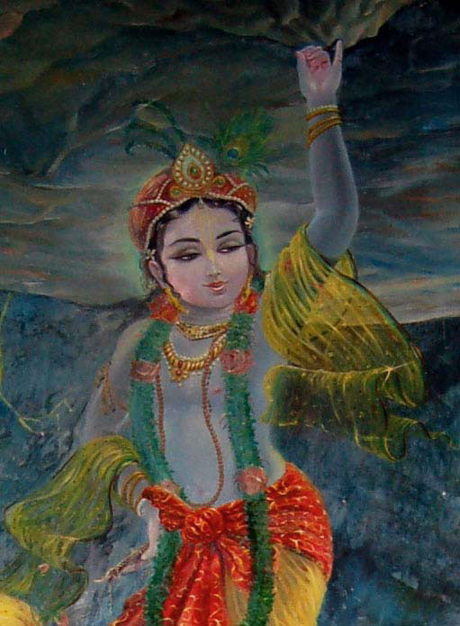 Worshiping Govardhana Hill | The Hare Krishna Society